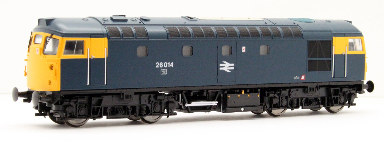 2658 Heljan Class 26014 BR Blue with full yellow ends