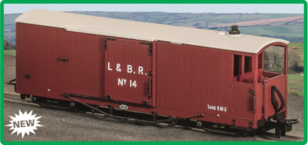 GR-240BO L&B Bogie Brake Van No. 14 Open Veranda Red